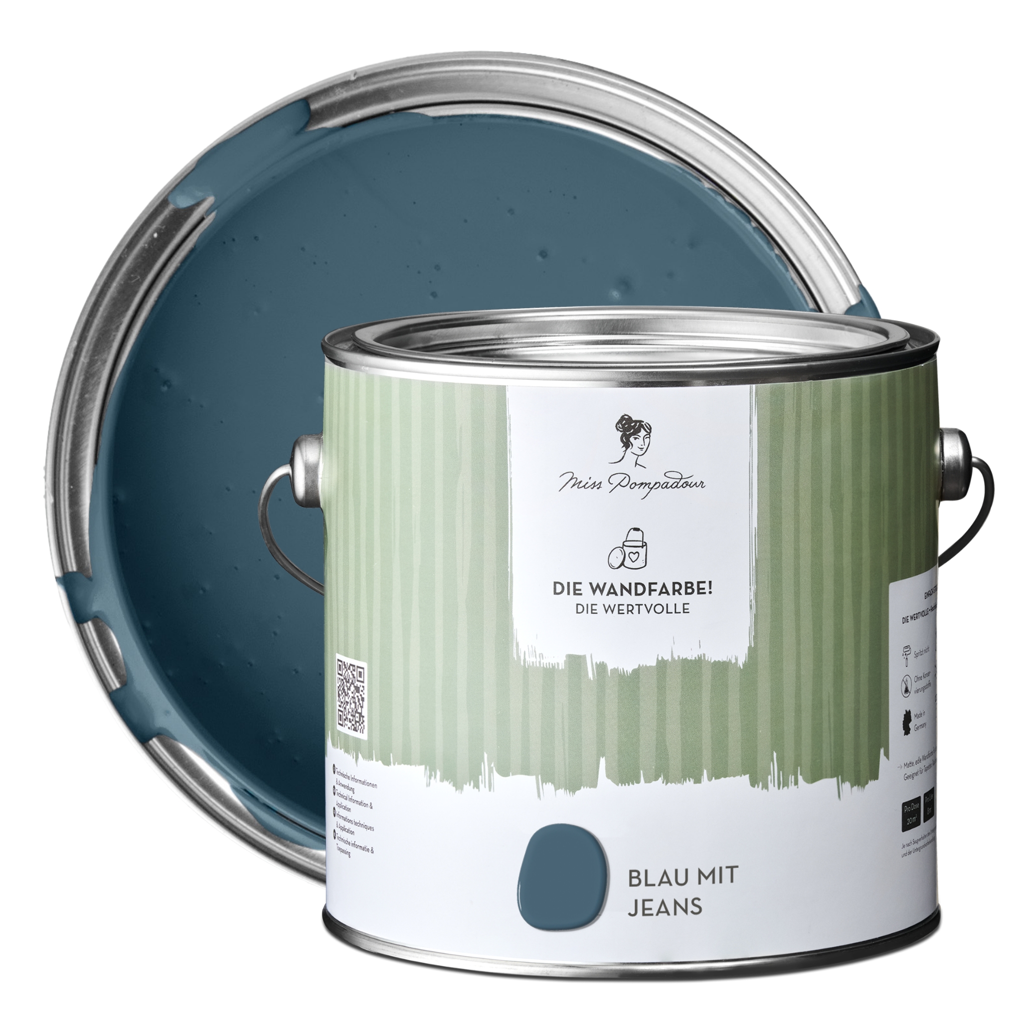 Preisvergleich für MissPompadour Blau mit Jeans - Die Wertvolle 2,5L ...